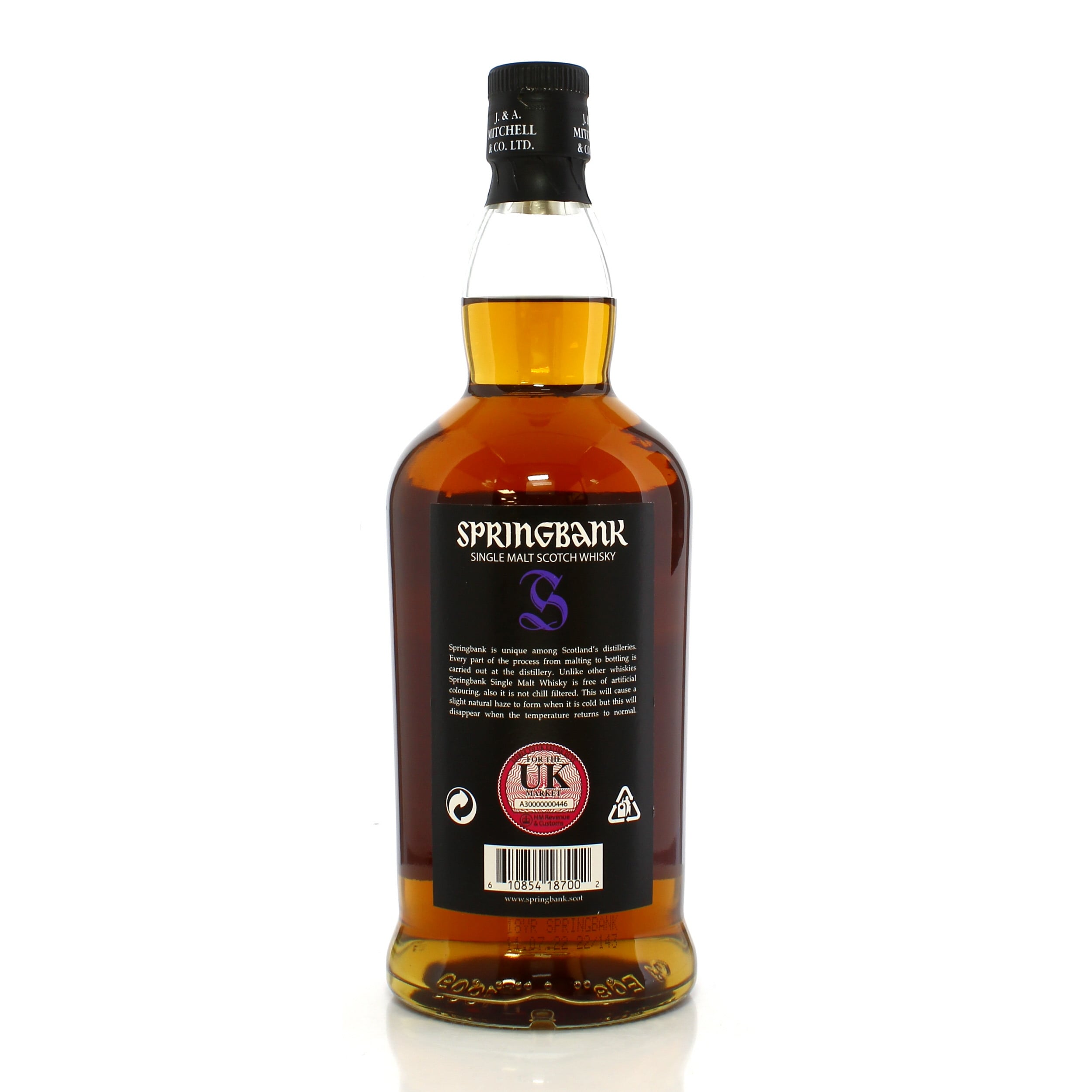 Springbank 18 Year Old Auction A55890 | The Whisky Shop Auctions