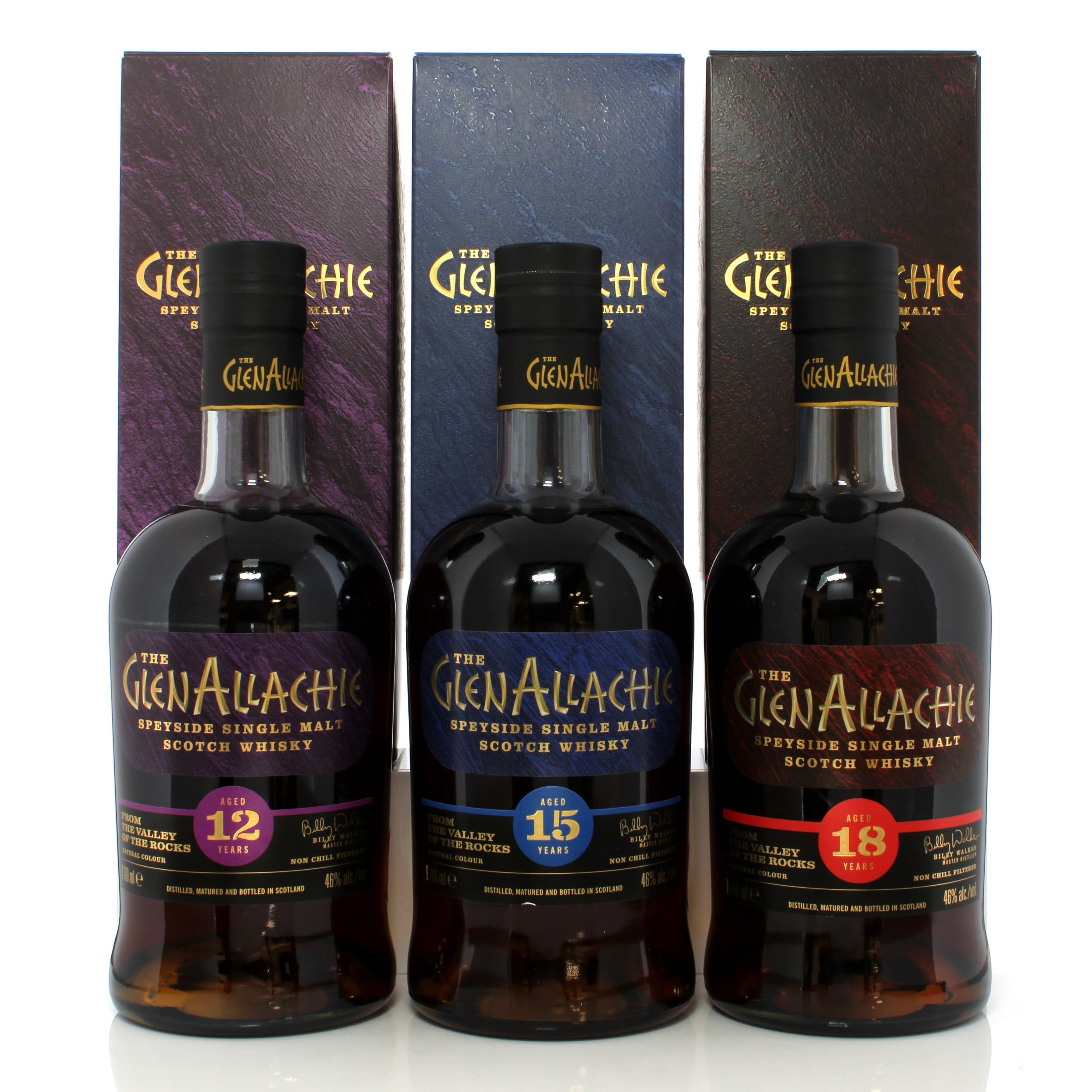 GlenAllachie 12, 15 & 18 Year Old Auction A57153 | The Whisky Shop Auctions