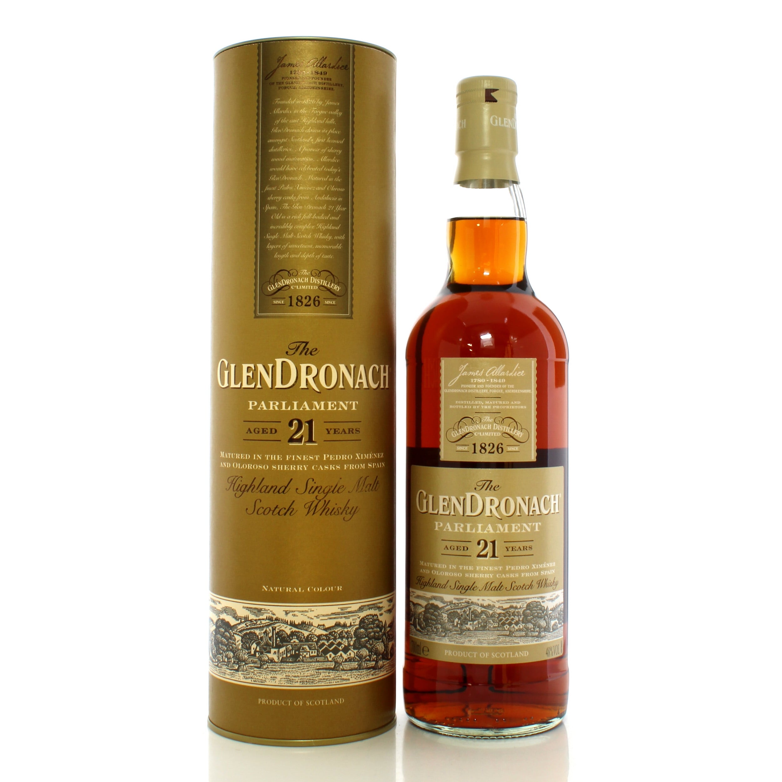 GlenDronach 21 Year Old Parliament Auction A71043 | The Whisky Shop ...