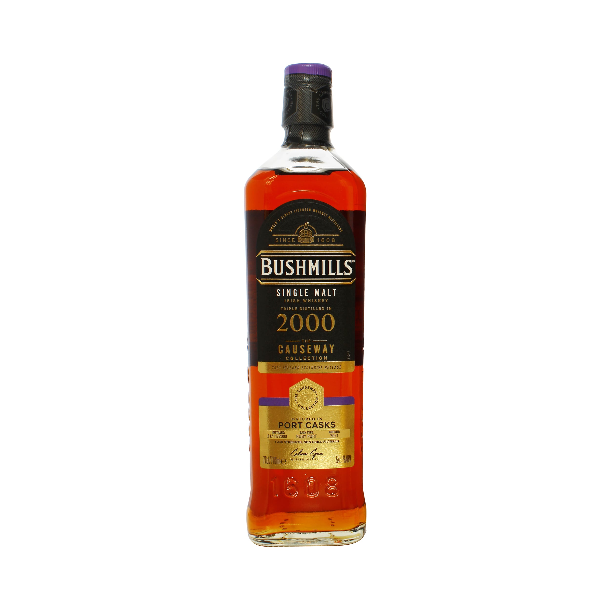 Bushmills 2000 Ruby Port Cask The Causeway Collection | The Whisky Shop