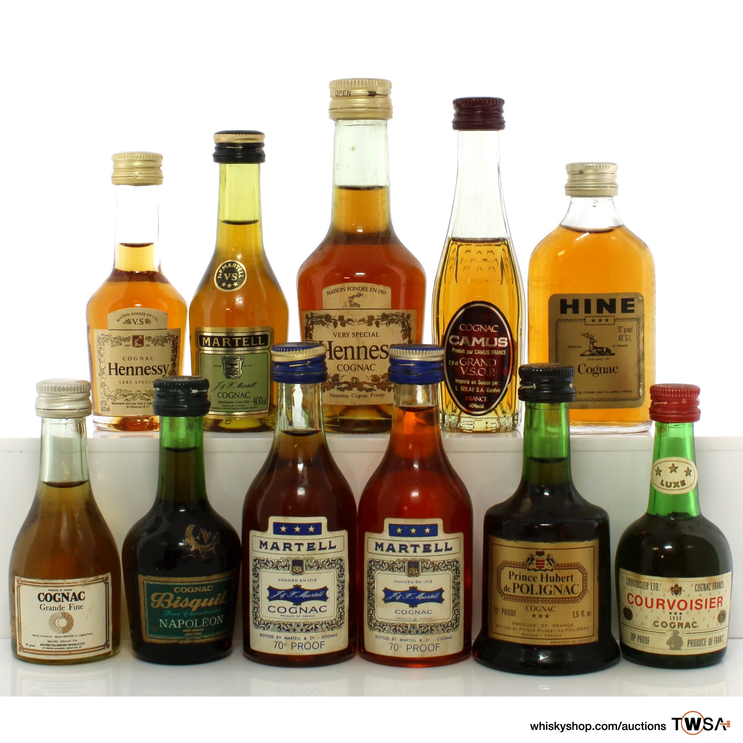 Assorted Cognac Miniatures x11 Auction A24514 | The Whisky Shop Auctions