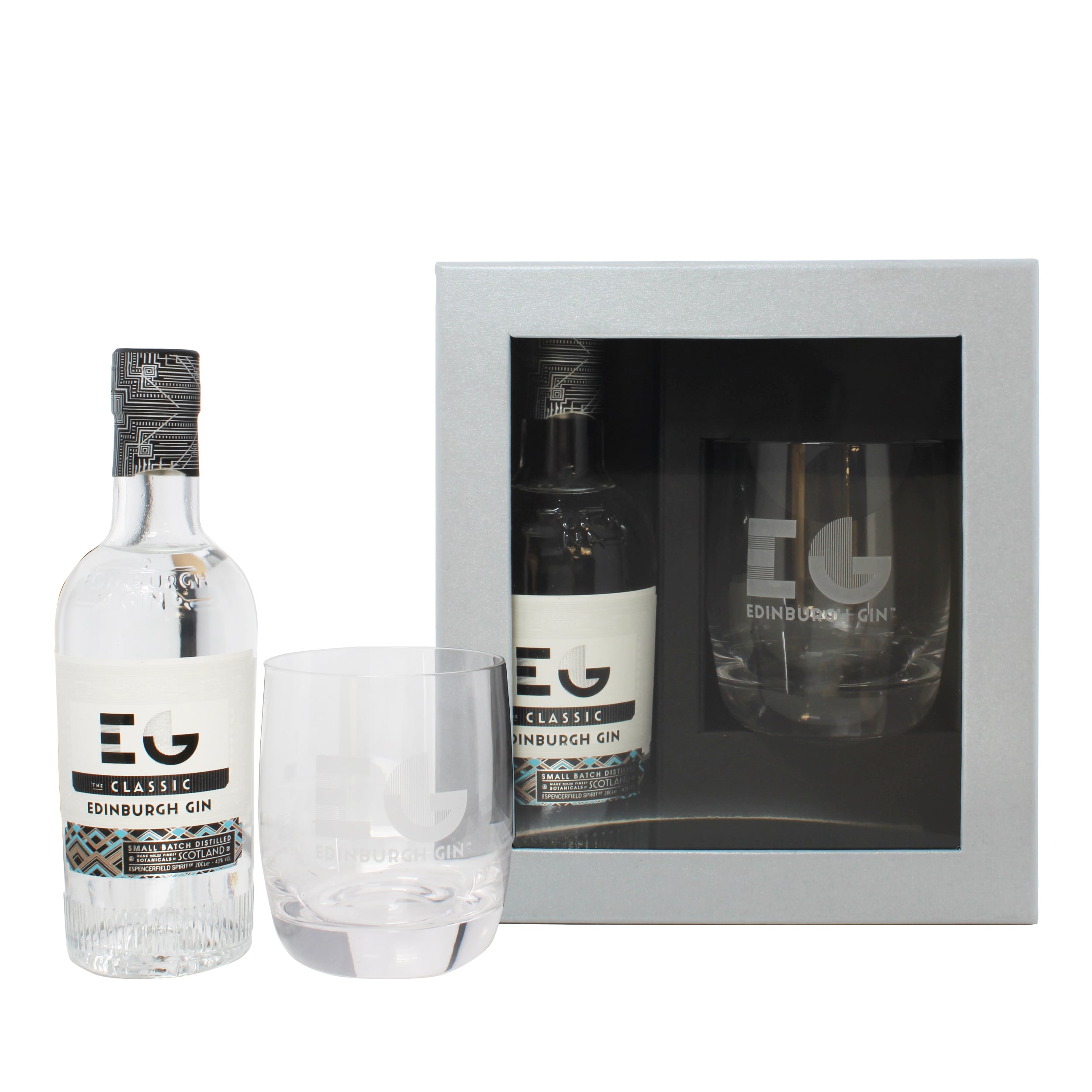 Edinburgh Gin Classic 20cl & Glass Gift Set | The Whisky Shop