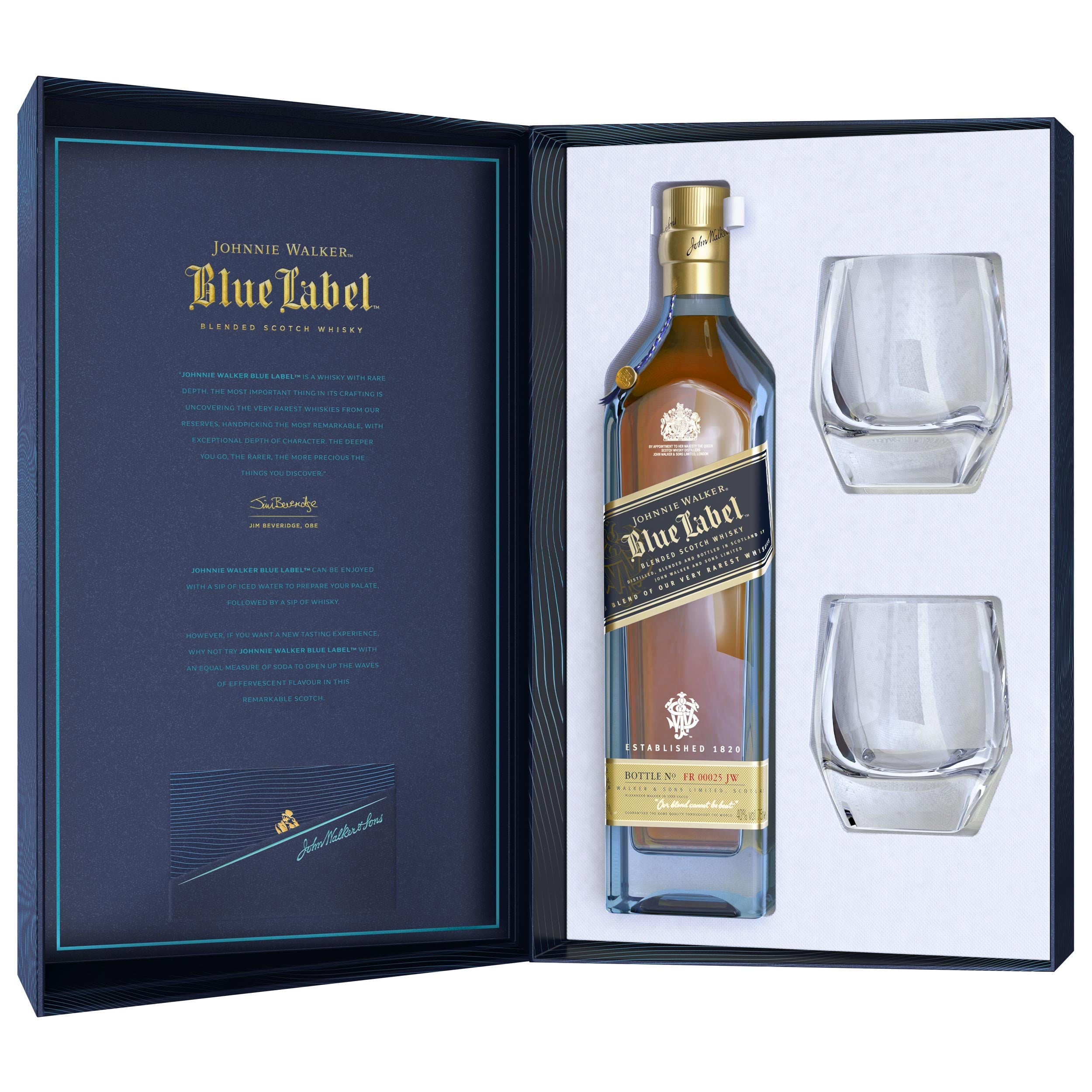 Johnnie Walker Blue Label Glass Gift Set | The Whisky Shop