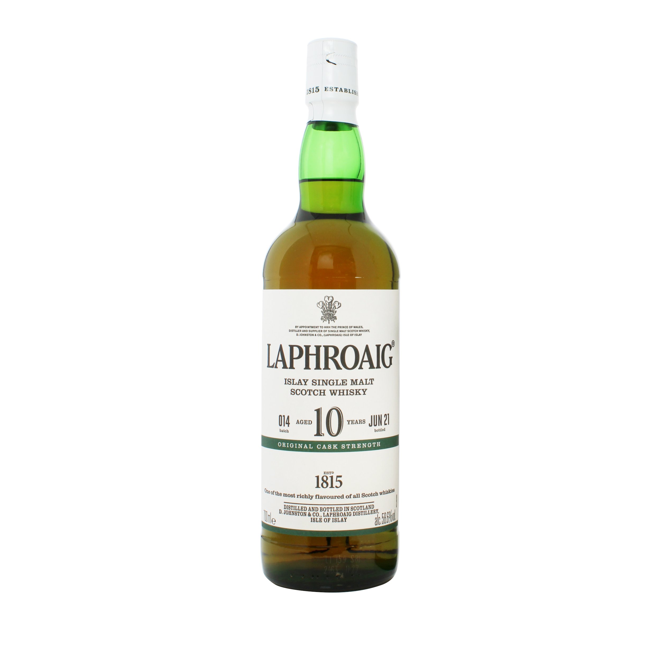 Laphroaig 10 Year Old Cask Strength 2021 Batch 14 The Whisky Shop