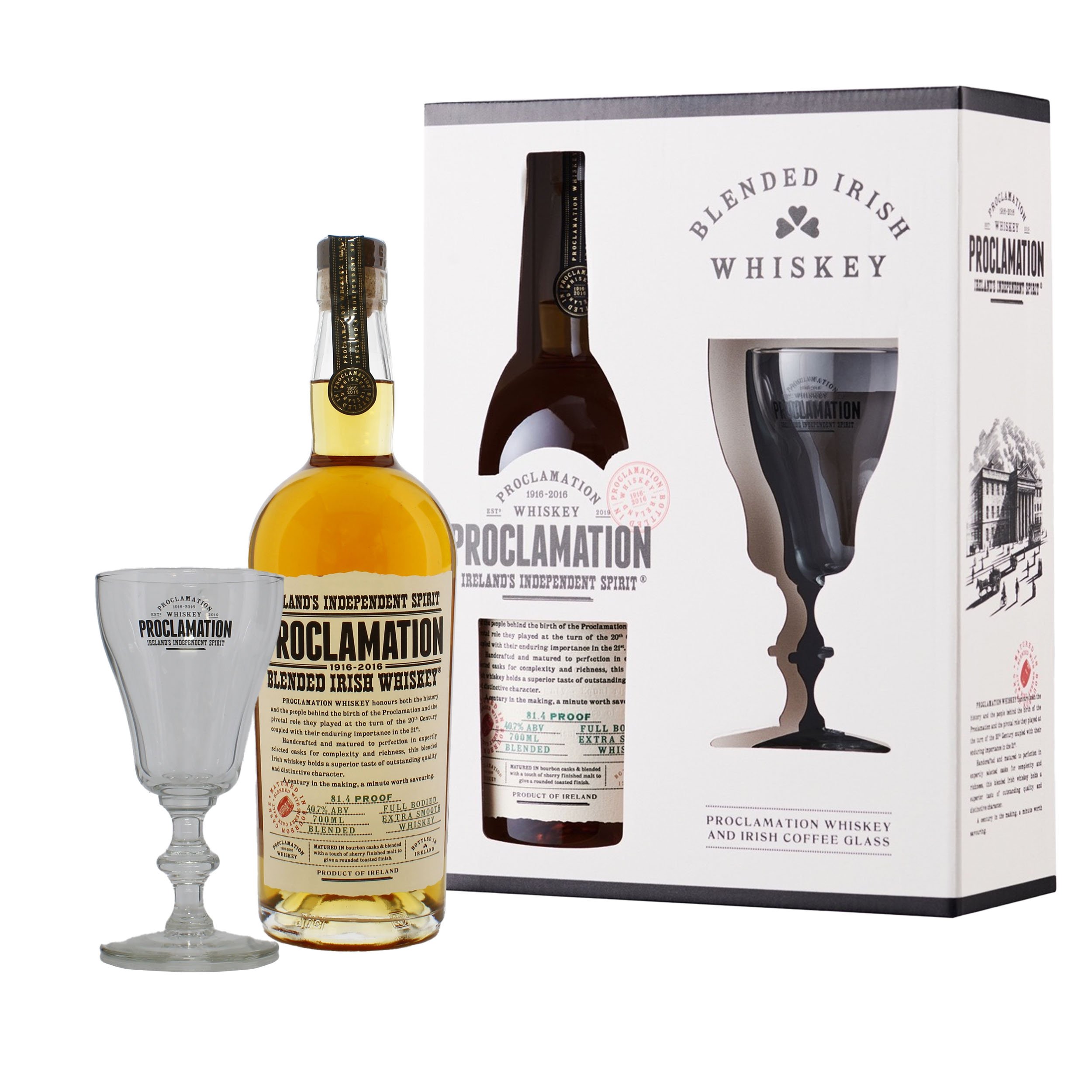 Proclamation Irish Whiskey Coffee Glass Pack | The Whisky Shop Proclamation Irish Whiskey Coffee Glass Pack | The Whisky Shop